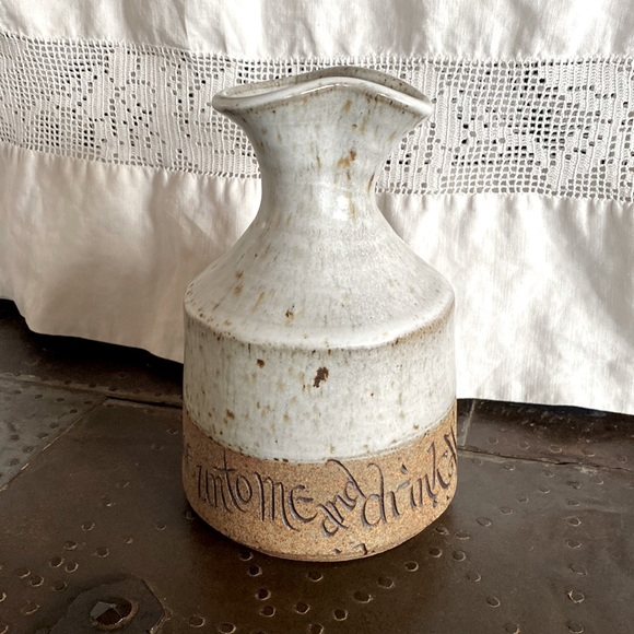 Handmade | Dining | Vintage Studio Pottery Carafe With Scripture ...
